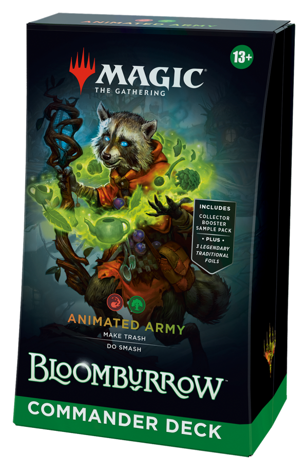 MTG Bloomburrow Commander Deck Animated Army (Red/Green) - Pelimies