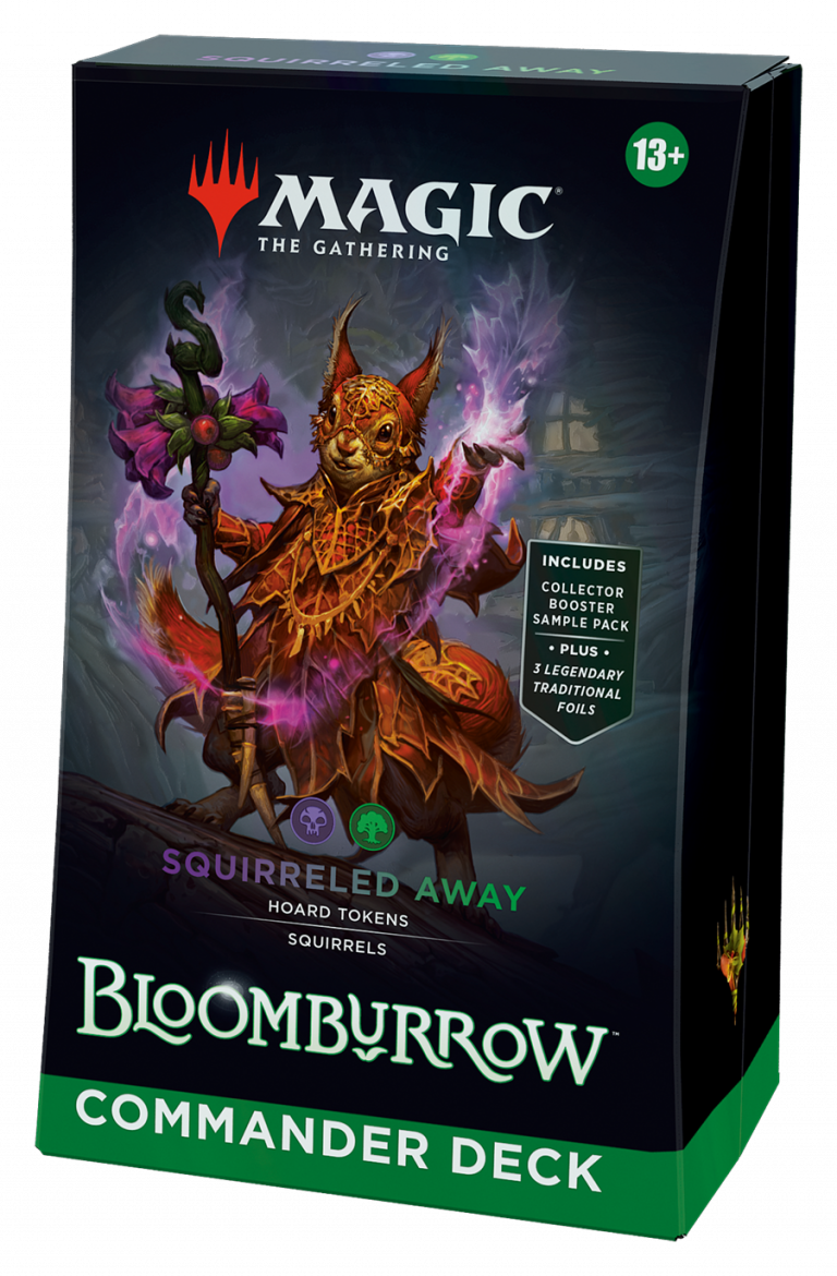 MTG Bloomburrow Commander Deck Squirreled Away (Black/Green) - Pelimies