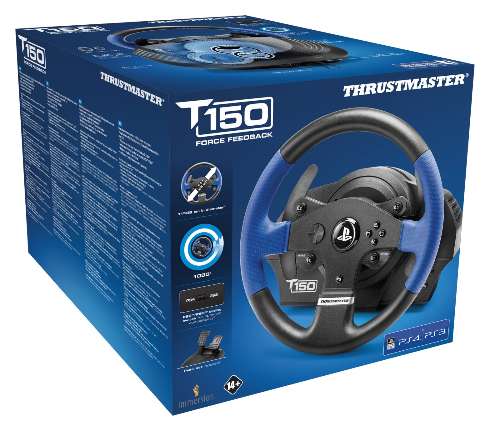 Thrustmaster T150 Ratti ja polkimet (PC/PS3/PS4) - Pelimies